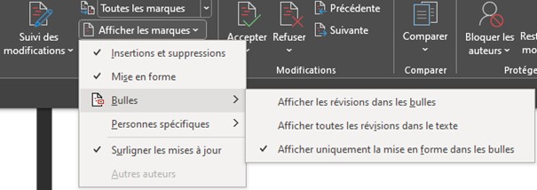Comment suivre les modifications dans Office Word ? - Mandarine Learn
